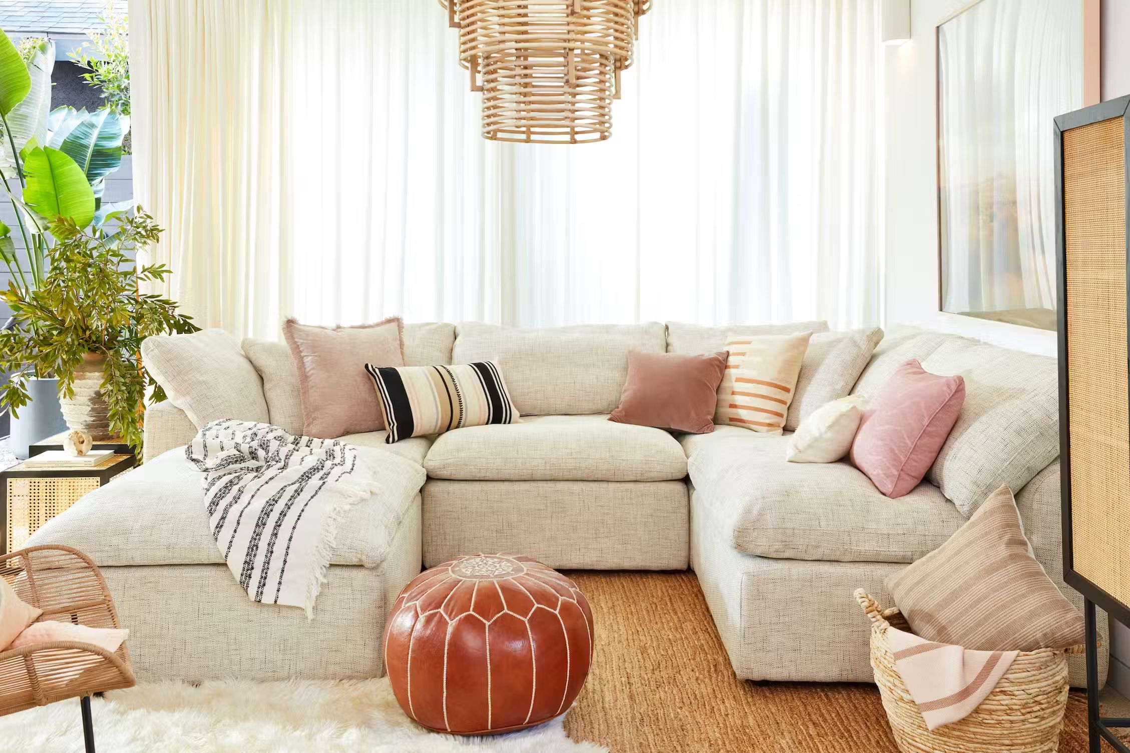 How to Configure a Modular Sofa into an L-Shape / U-Shape Using Couche ...